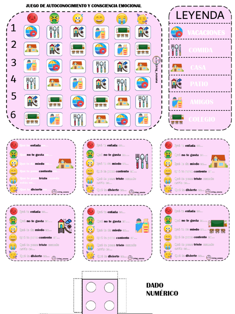Juego de Autoconocimiento Emocional | PDF