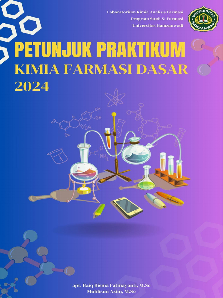 Buku Petunjuk Praktikum Kimia Farmasi Dasar 2024 | PDF