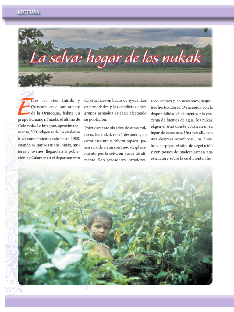 Vida y Cultura de los Nukak Makú | PDF | Alimentos
