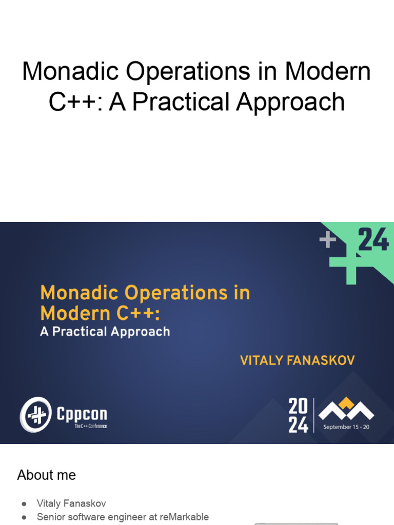 Monadic Operations in Modern CPP | PDF | Anonymous Function | C++