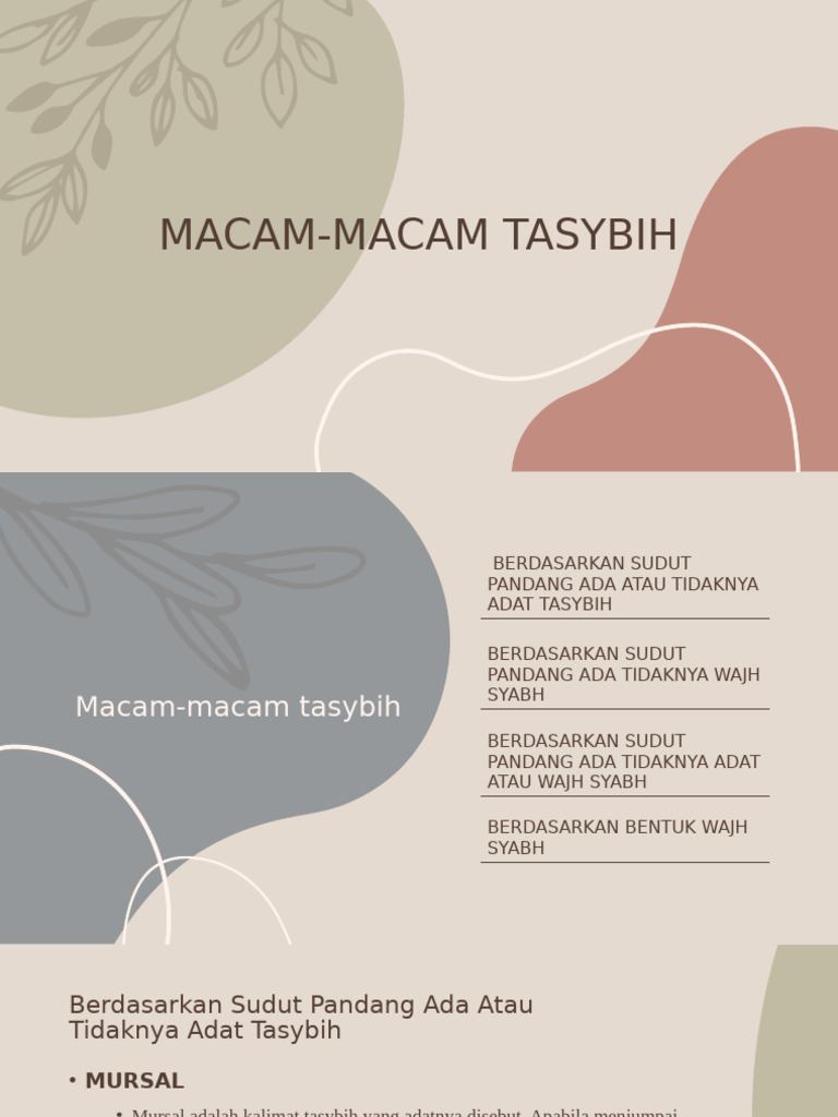 Macam-Macam TASYBIH Di Balaghoh | PDF