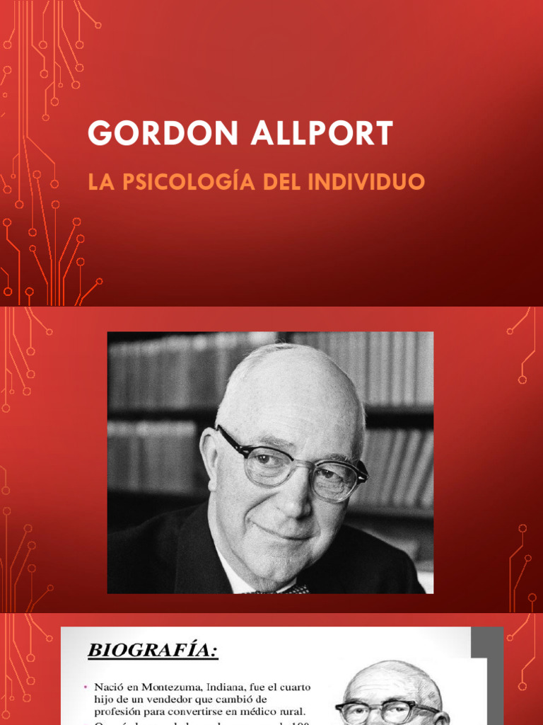 Gordon Allport | PDF | Motivación | Motivacional