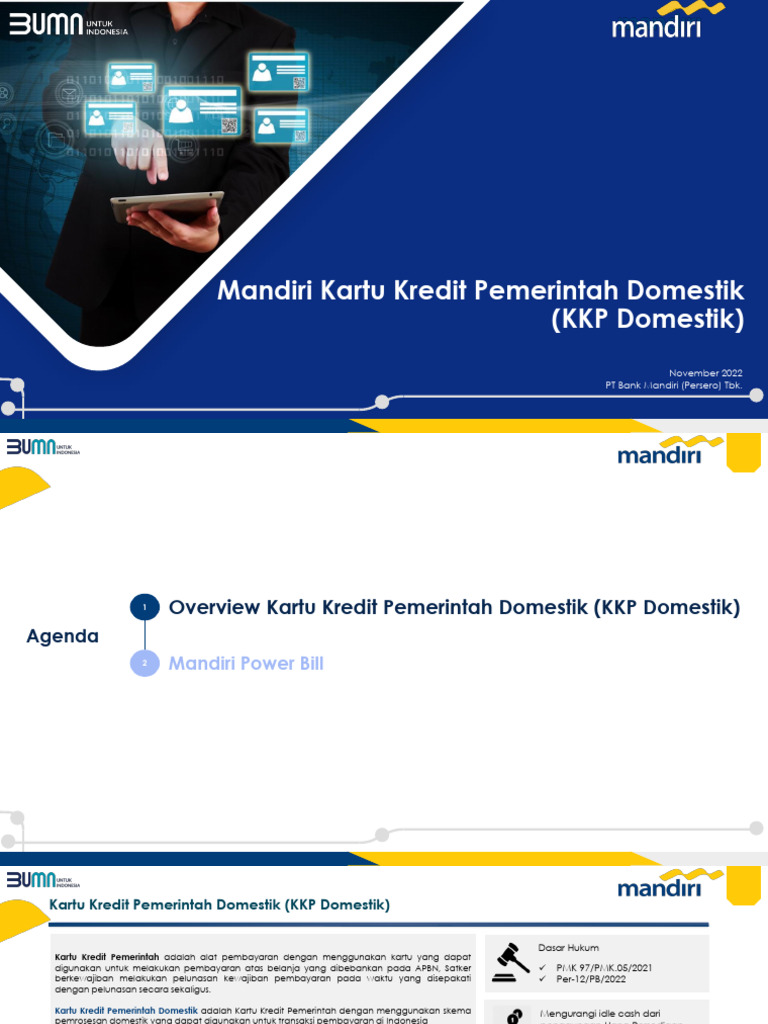 Materi Sosialisasi KKP Domestik Bank Mandiri - Eksternal | PDF