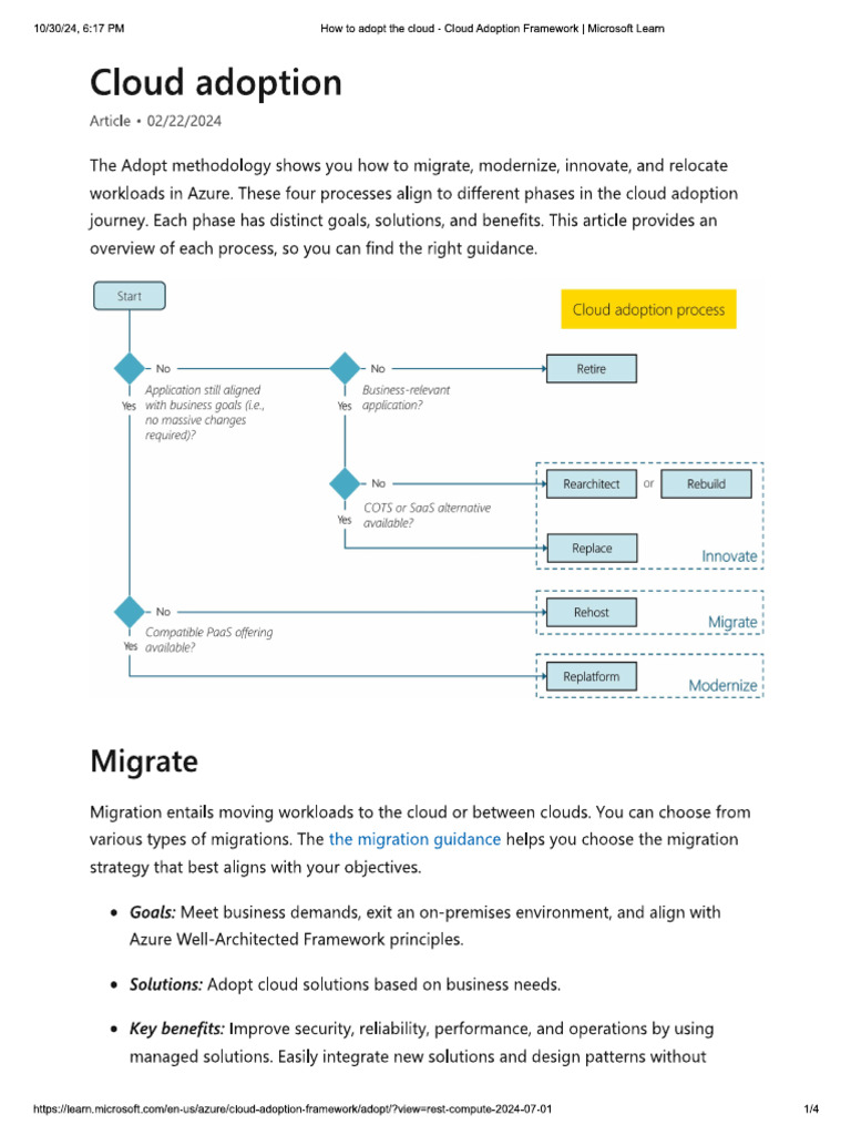 Cloud Adoption | PDF