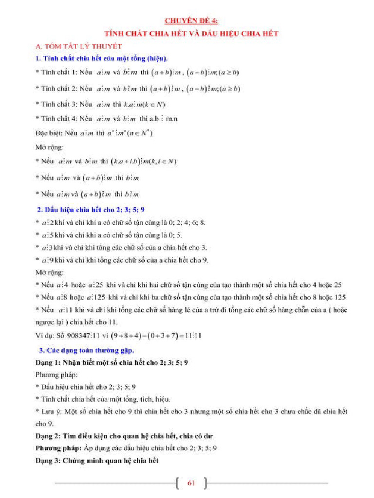 Chuyên Đề 4 | PDF