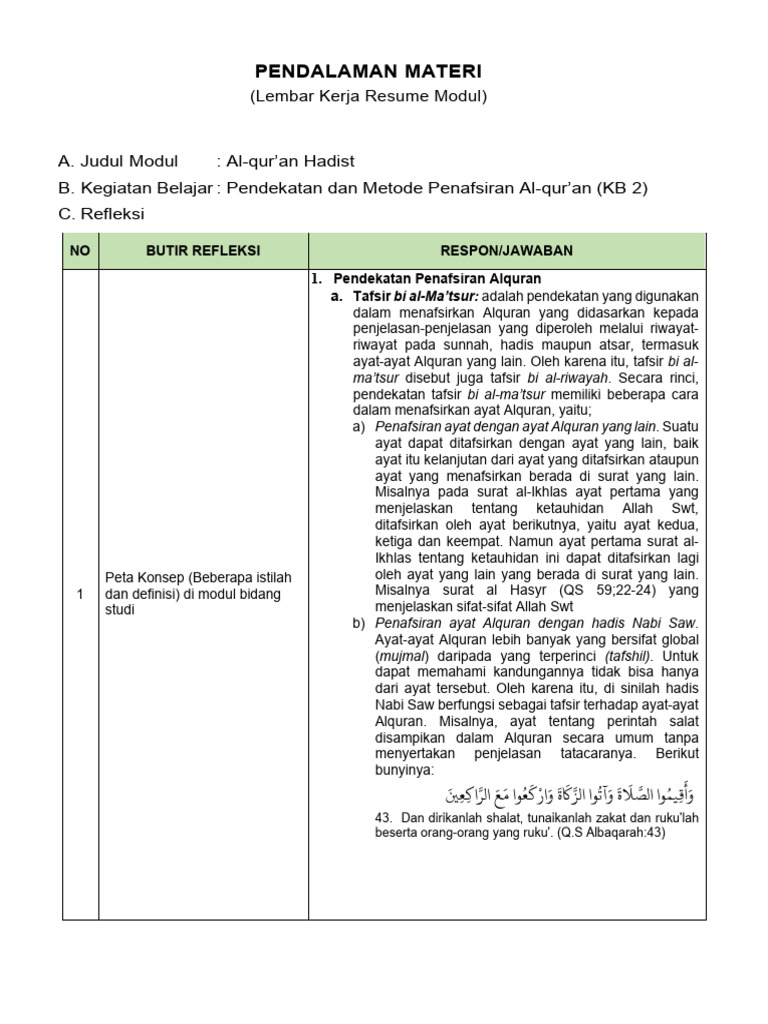 LK - Resume Pendalaman Materi PPG 2022 | PDF
