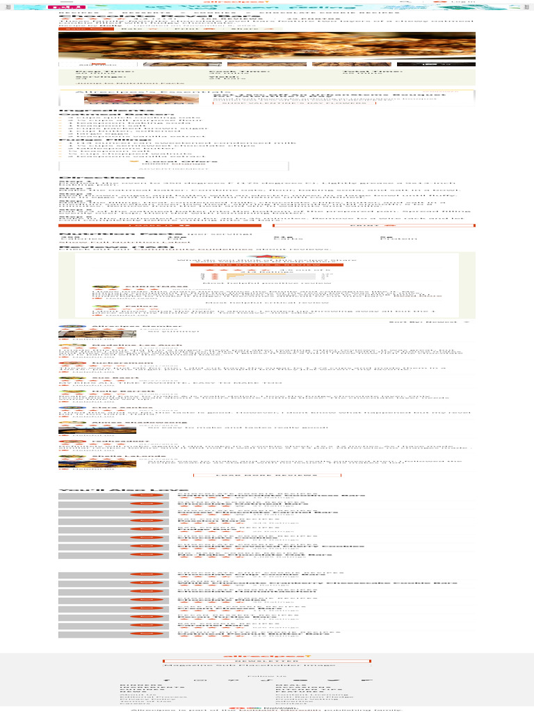 Chocolate Revel Bars Recipe | PDF | Teaspoon | Baking