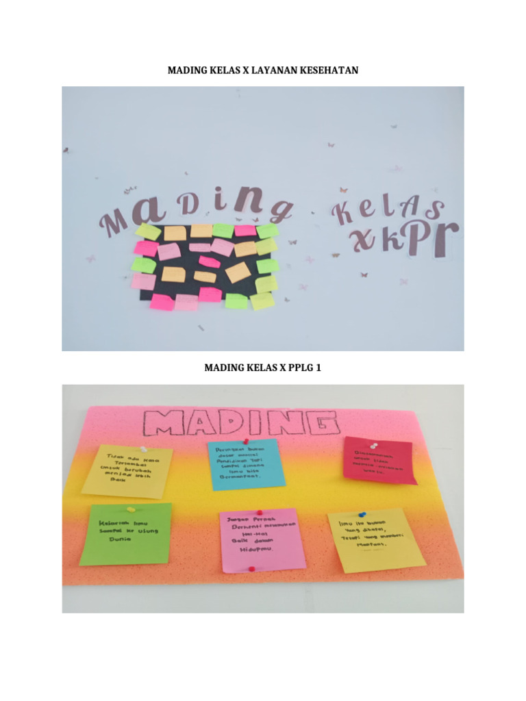 Dokumentasi Mading | PDF | Ilmu Sosial