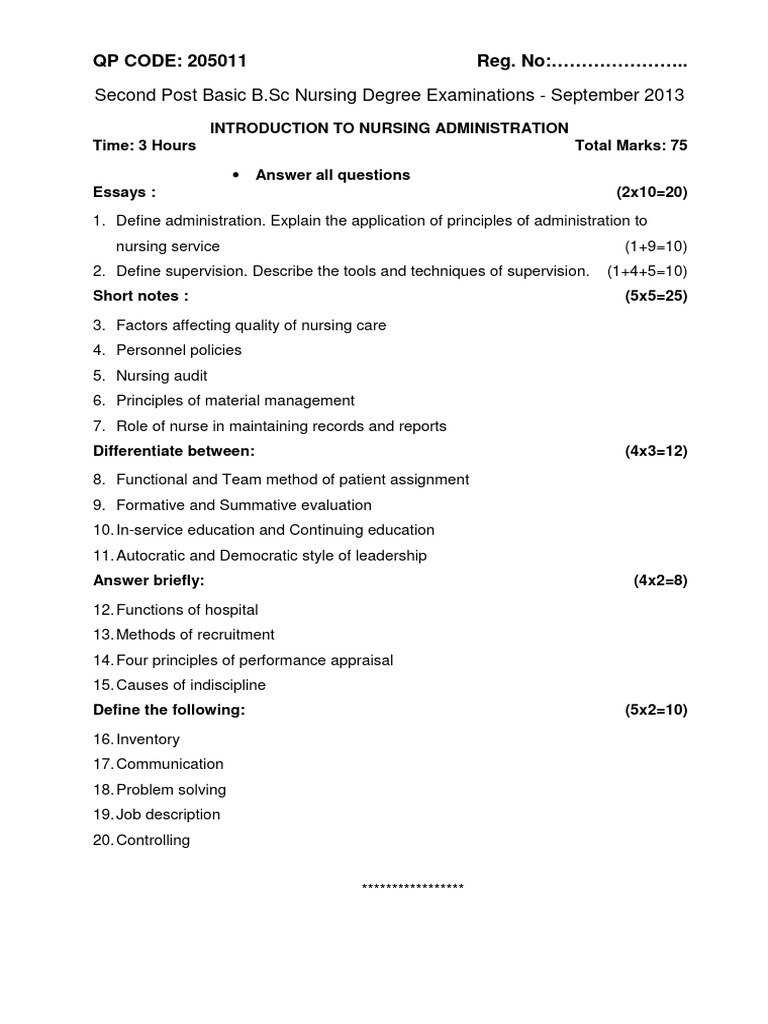 Introduction To Nursing Administration | PDF | Business