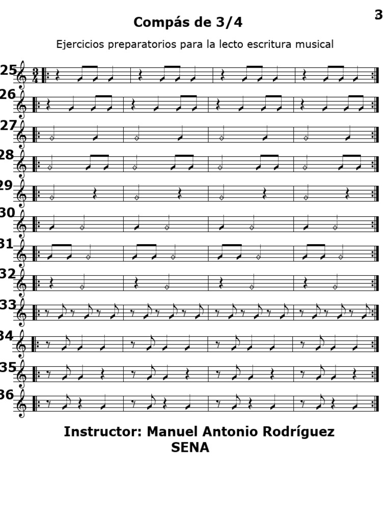 Compas de 3 Cuartos 3 Parte | PDF