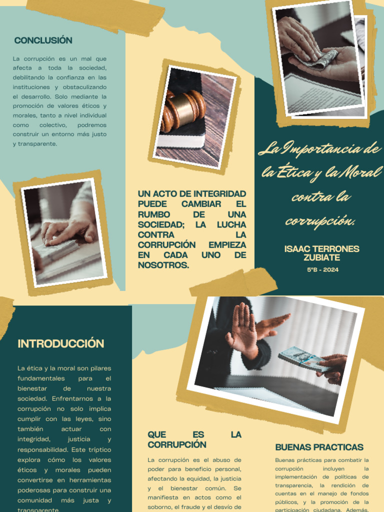 Triptico DPCC | PDF | Corrupción política | Psicología Social