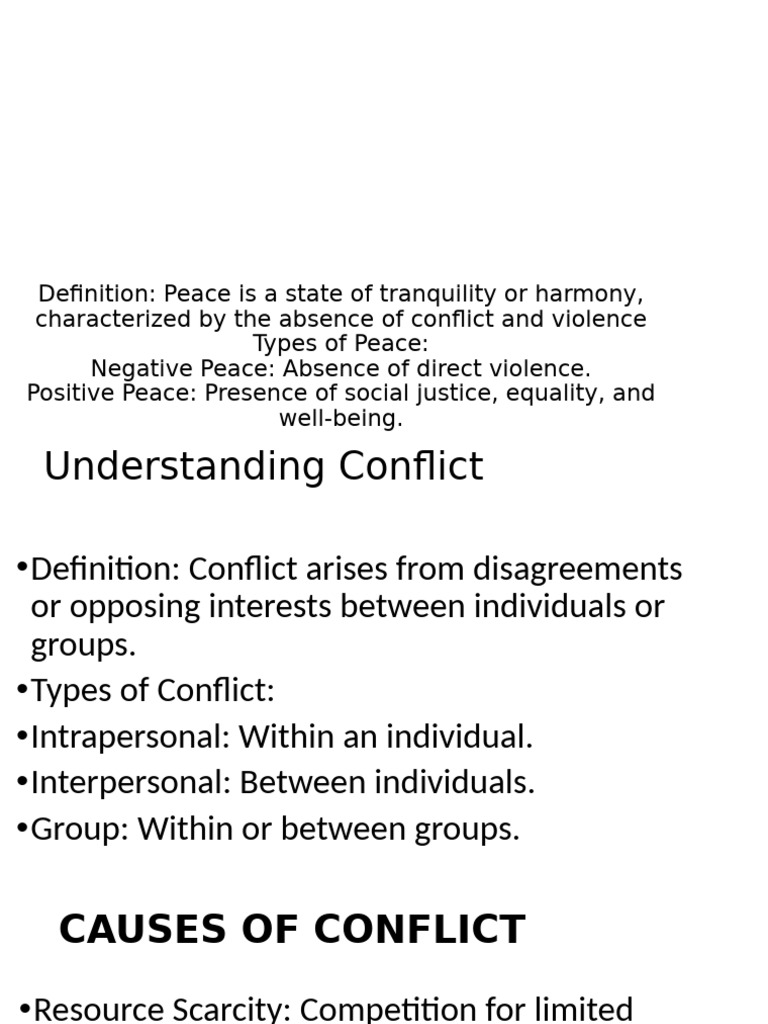 Ssm1 Conflict and Resolution | PDF | Politics