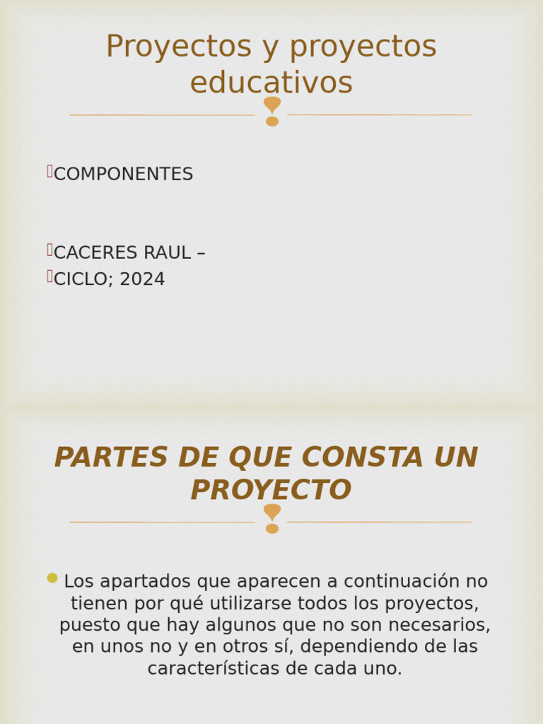 PARTES de Un PROYECTO | PDF | Negocios