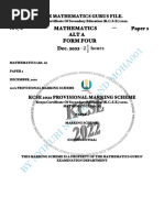 Kcse 2023 Math P1 MS | PDF