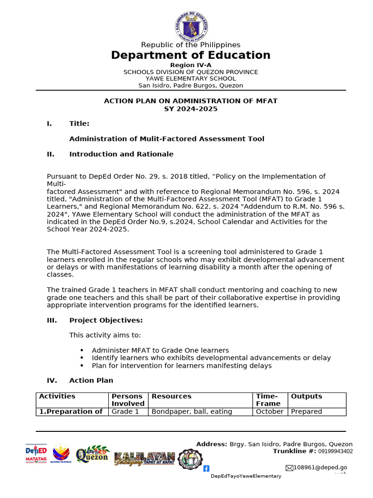 Action Plan MFAT | PDF | Learning