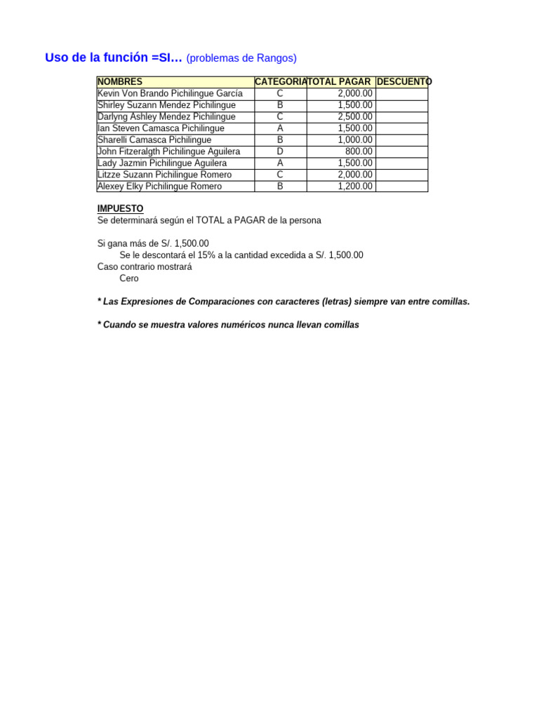 S10 - Practica-Funciones Logicas | PDF | Science