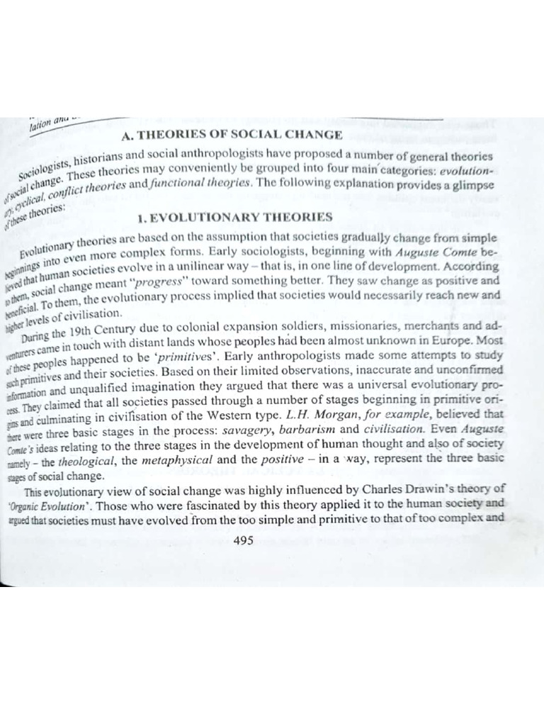 Theories of Social Change | PDF