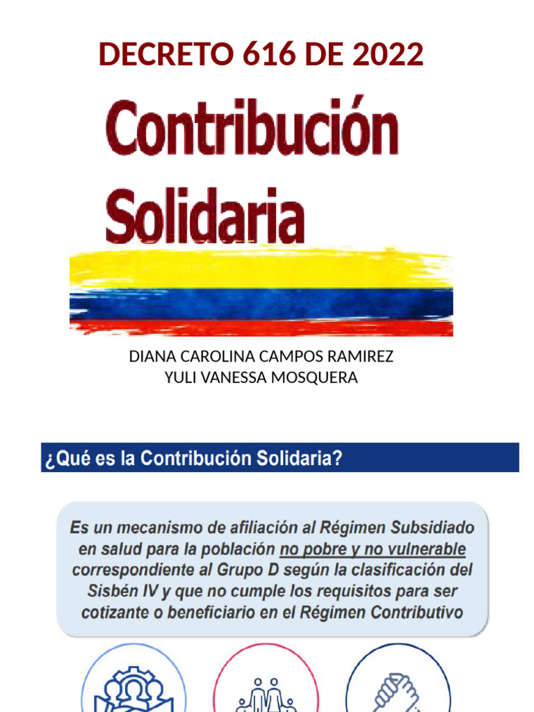 Exposicion Decreto 616 de 2022 | PDF