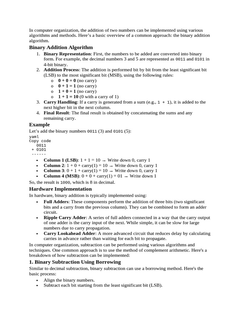 Algorithms-Unit 5 CO | PDF | Subtraction | Division (Mathematics)