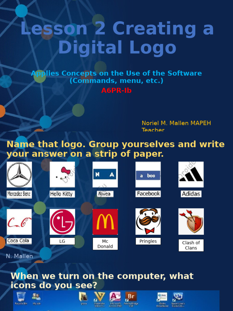 Lesson 2 Making Digita Logo (Commands, Tools) | PDF | Career & Growth | Art