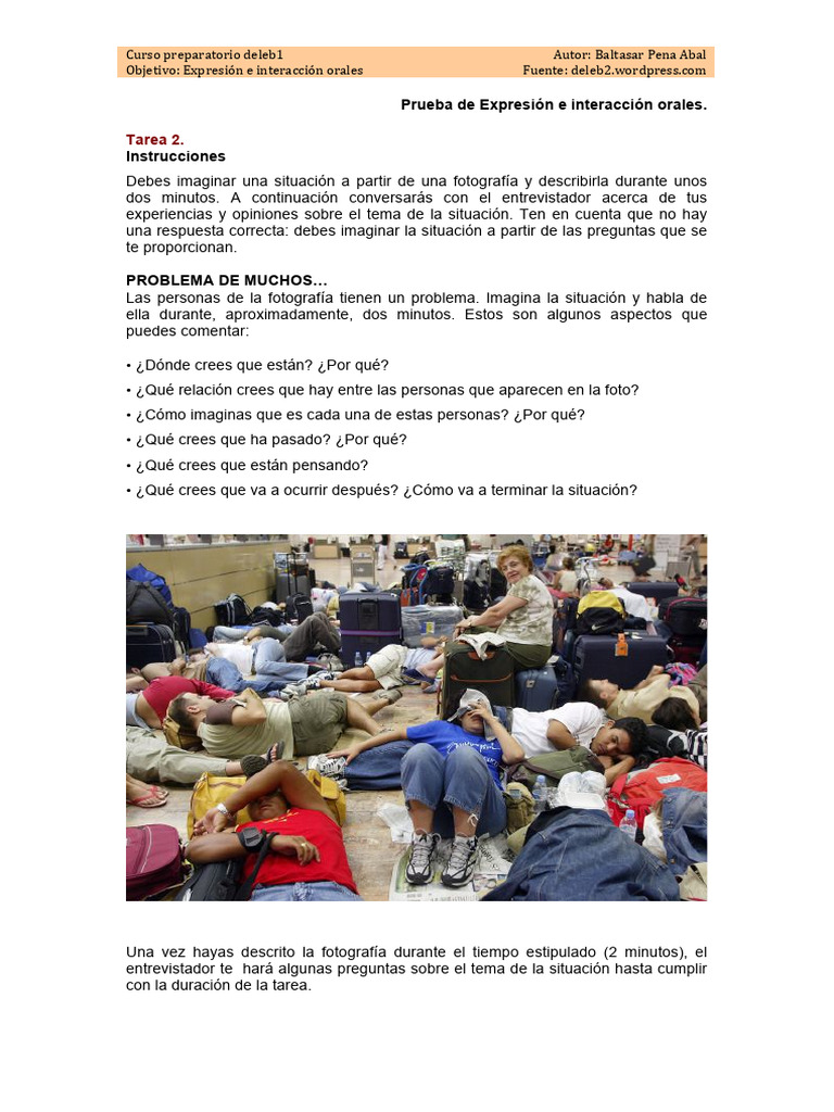 Curso de Expresión Oral DELE B1 | PDF | Crecimiento personal y ...