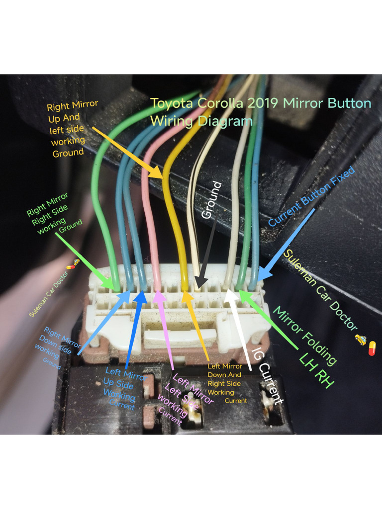 Toyota Corolla 2019 Mirror Button Wiring Diagram Suleman Car Doctor ...