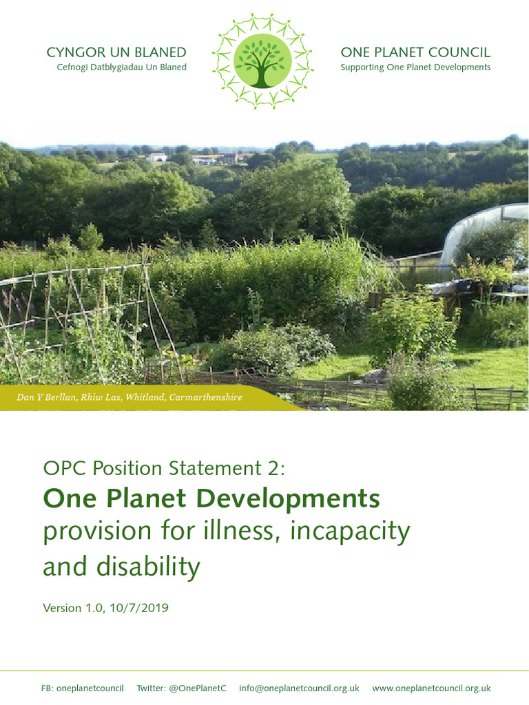 OPC Position Statement 02-2 | PDF | Economies | Natural Environment