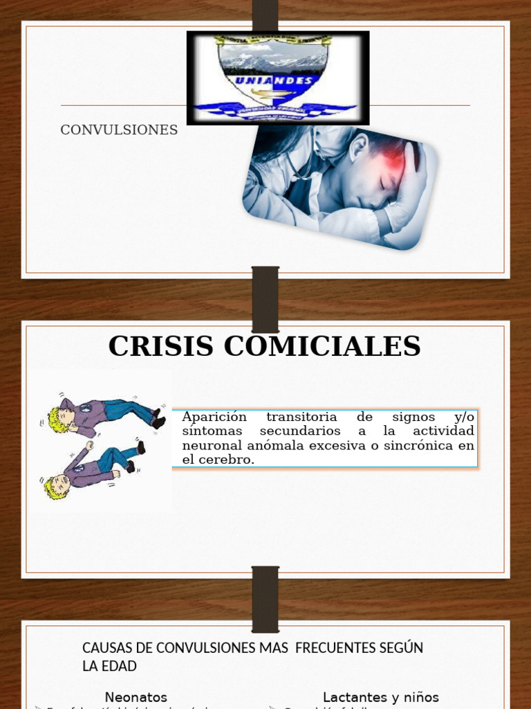 Convulsiones: Causas y Clasificación | PDF | Epilepsia | Benzodiazepinas