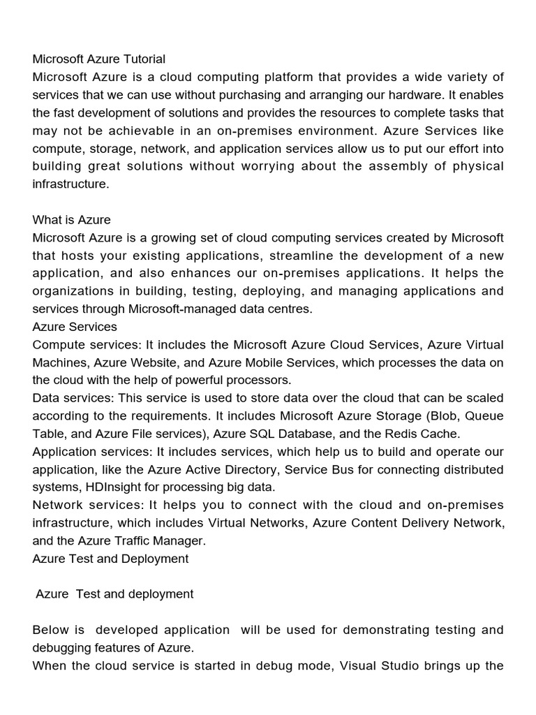 Cloud Unit 2 | PDF | Microsoft Azure | Cloud Computing