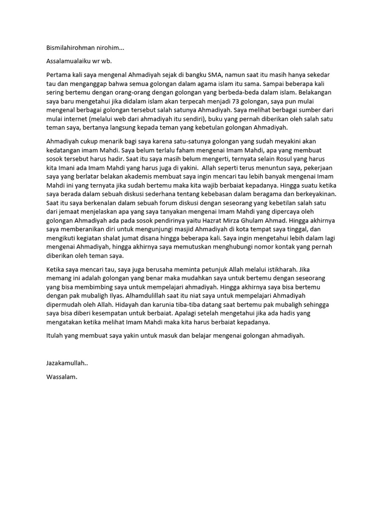 Mengenal Ahmadiah | PDF | Ilmu Sosial | Pengembangan Diri