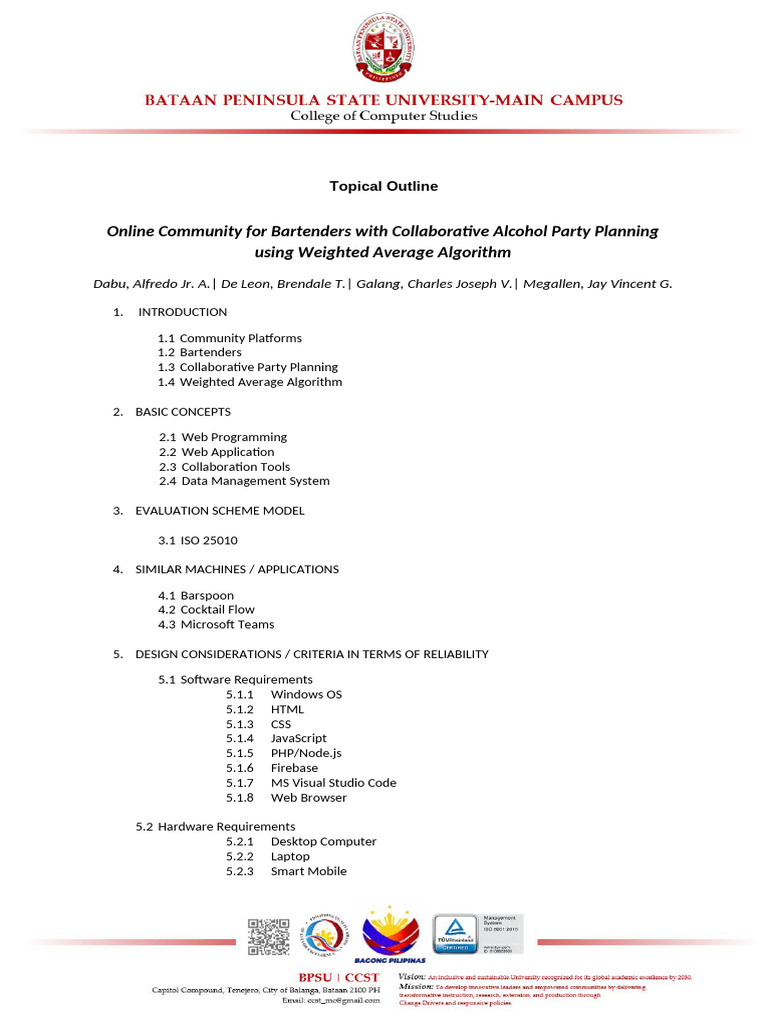 Group3 Topical-Outline | PDF | Business