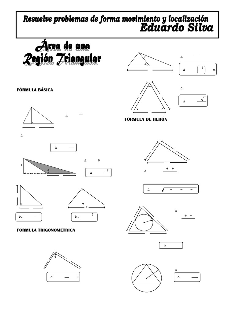 Area de Una Region Triangular | PDF | Triángulo | Geometría