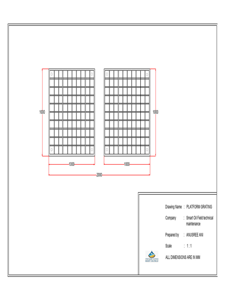 Platform Grating Dwg 2 Pgb System-Model | PDF