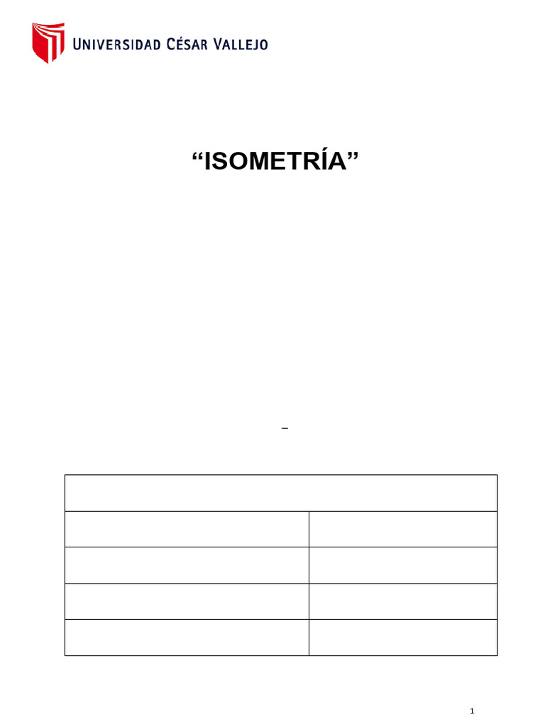 ISOMETRIA | PDF | Geometría | Perspectiva (Gráfica)