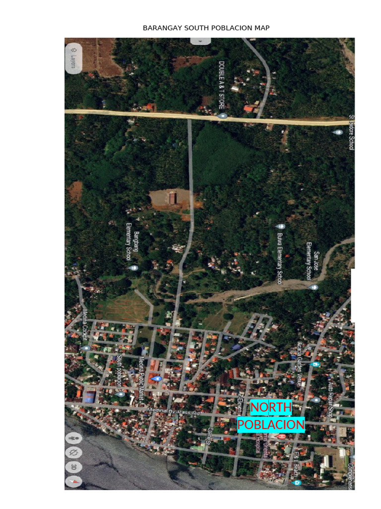 Barangay South Poblacion Map | PDF