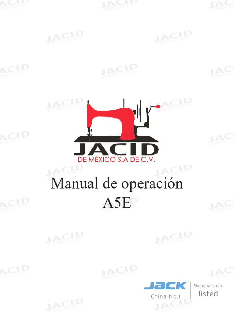 Manual de operación para máquinas de coser | PDF | Tornillo | Residuos