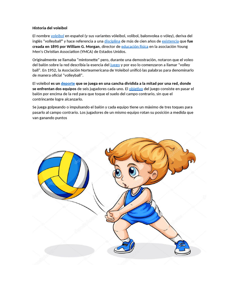 Historia del Voleibol en Breve | PDF