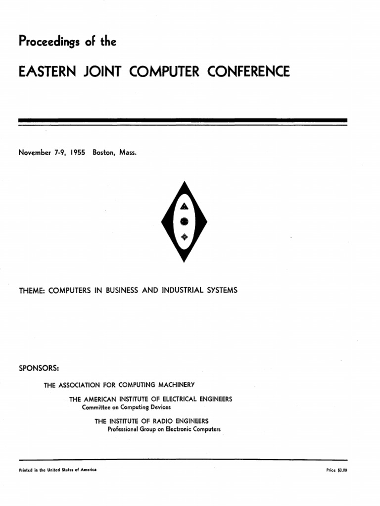 Eastern Joint Computer Conference: Proceedings of The | PDF | Science ...