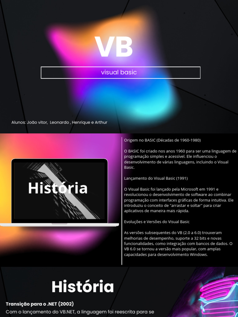 História e Evolução do Visual Basic | PDF | Linguagem de programação ...
