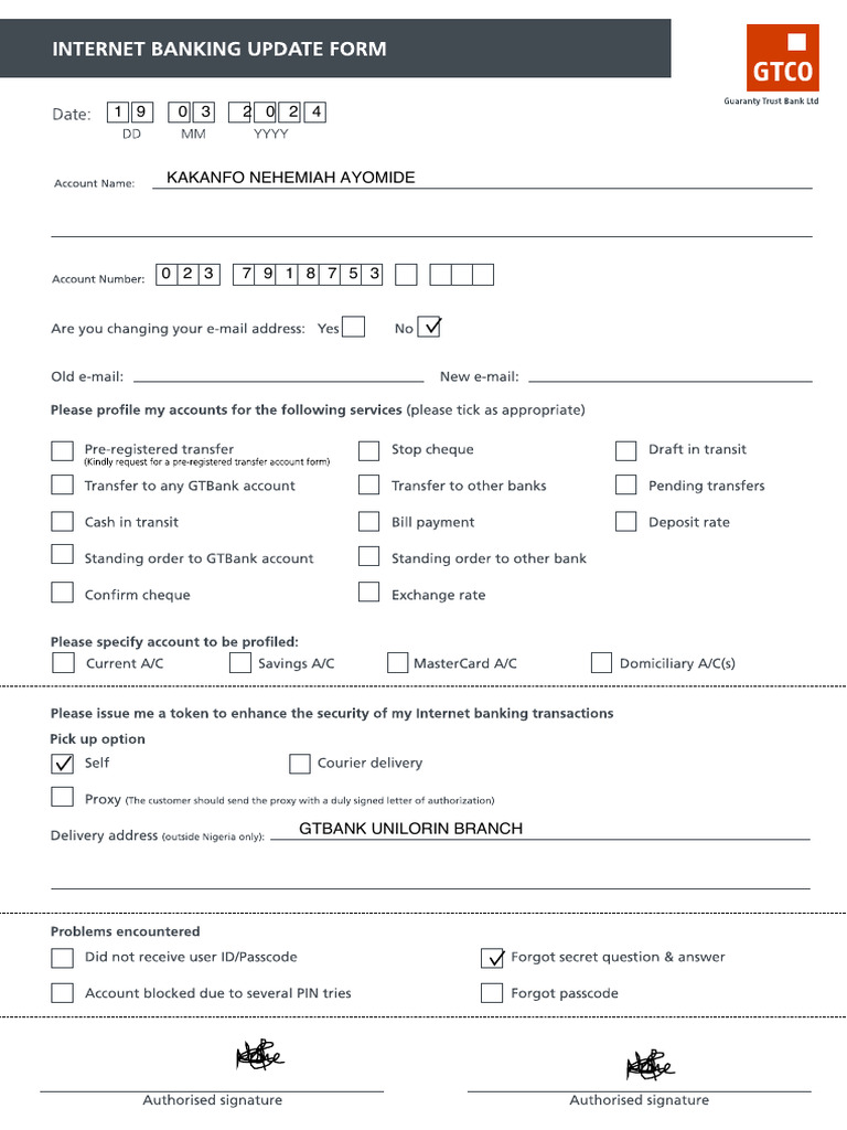 GTBank Privacy Consent Notice | PDF