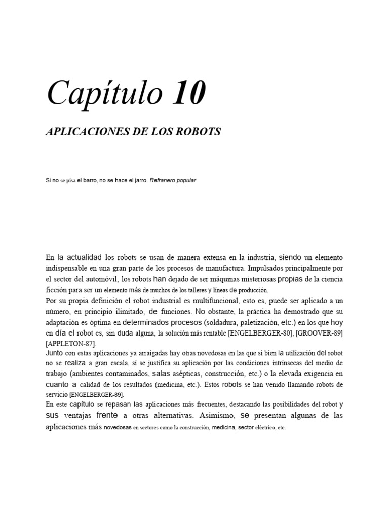 Capitulo10 1 | PDF | Robot | Robótica