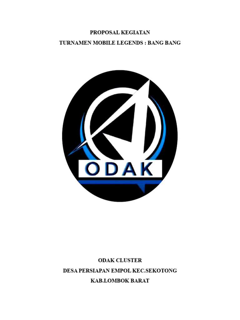 Proposal Kegiatan Turnamen Mobile Legends Odak Season 2 | PDF