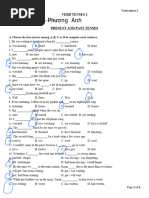 Tenses Practice Questions With Answer | PDF | Grammatical Tense | Verb