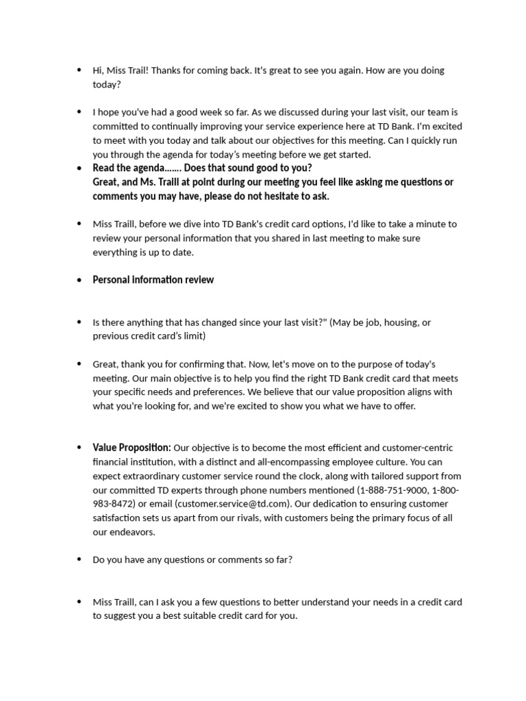 Capstone Credit Script.. | PDF | Credit Card | Business