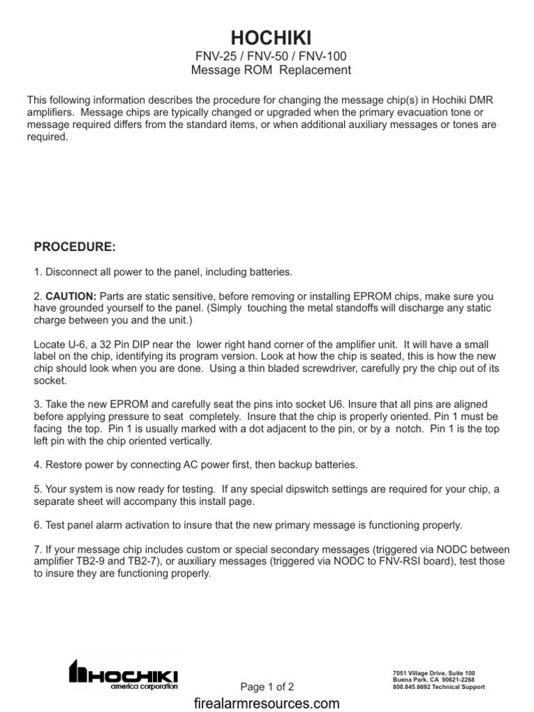 Hochiki DMR Message Chip 2987305461 | PDF | Electricity | Electrical Equipment