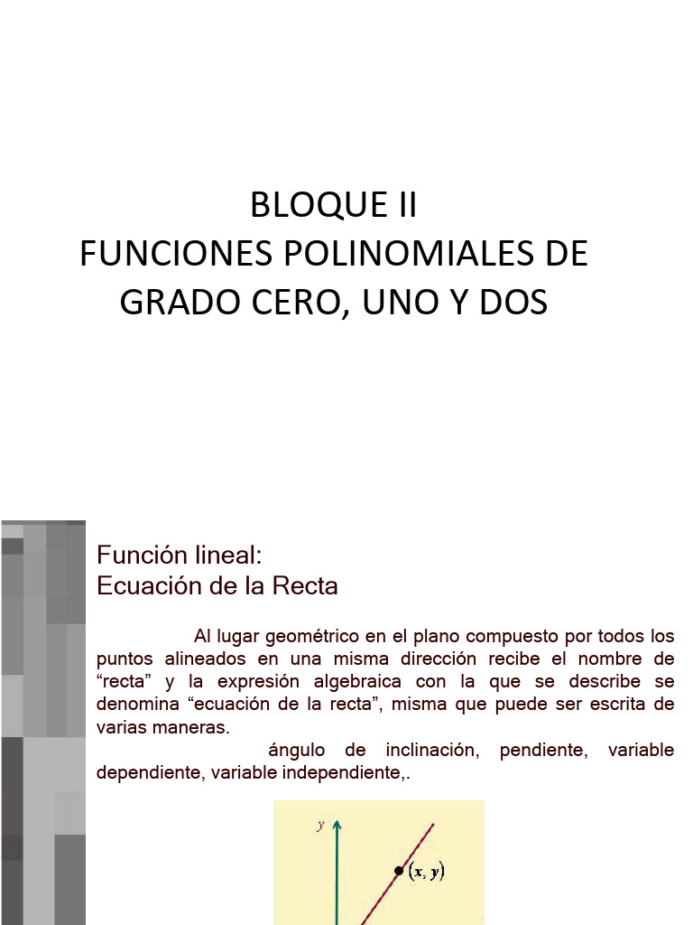 Línea Recta | PDF | Pendiente | Línea (geometría)