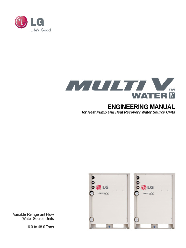 LG Multi V Water IV Catalogo | PDF | Air Conditioning | Manufactured Goods