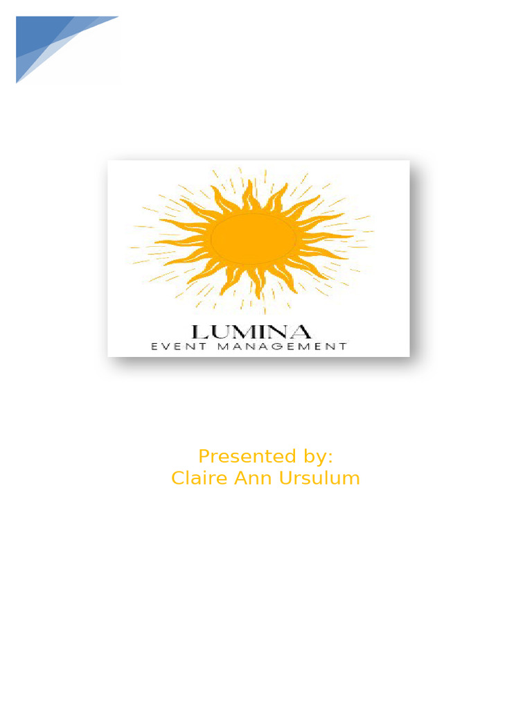 Lumina_Event_Management | PDF | Menu | Buffet