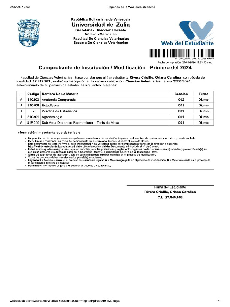 Inscripción | PDF