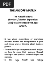 Ansoff (1957) - Strategies For Diversification | PDF | Diversification ...